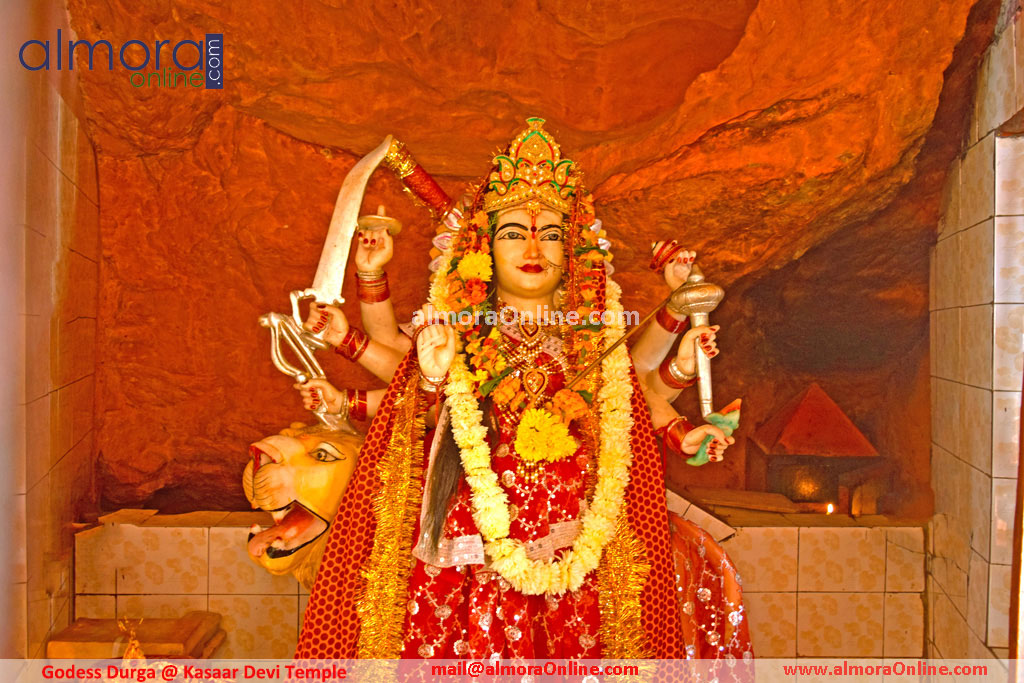Goddess-Durga-at-Kasaar-Devi-Temple - Almora Online | Explore Almora ...